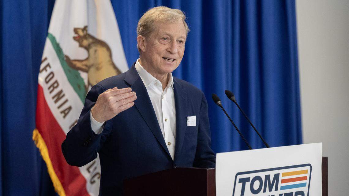 Governor candidate Steyer vows utility change after CA fires ...