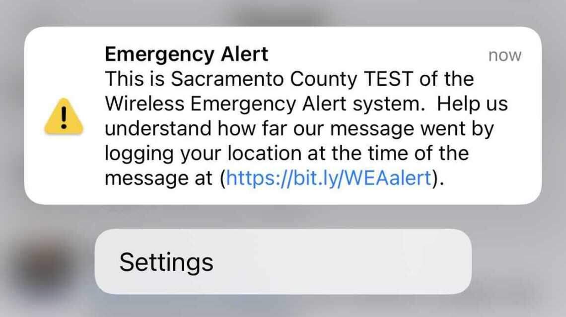 Regional Mass Notification System test in Sacramento region ...
