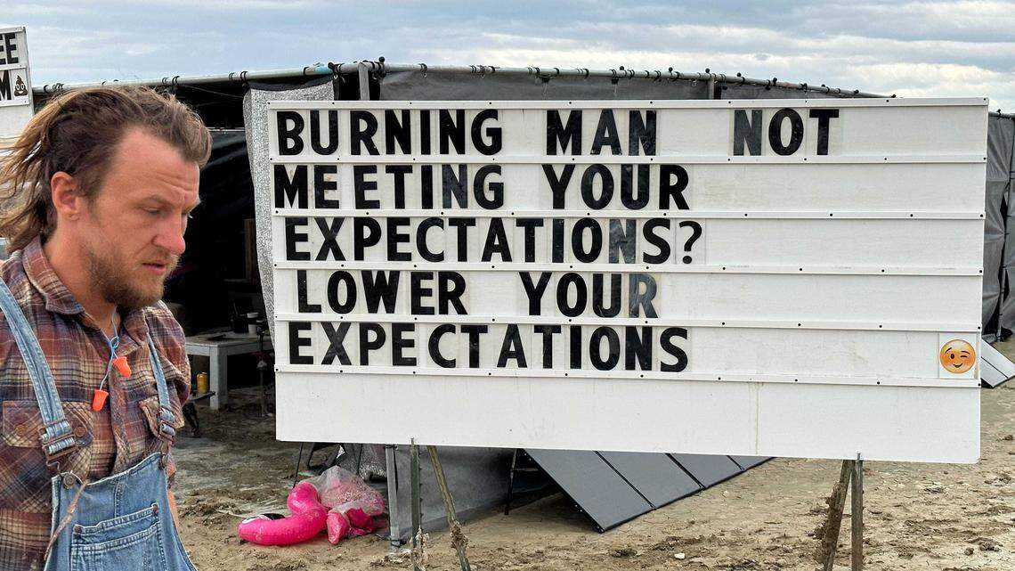 Thousands brave wild weather for annual Burning Man festival | Myrtle ...