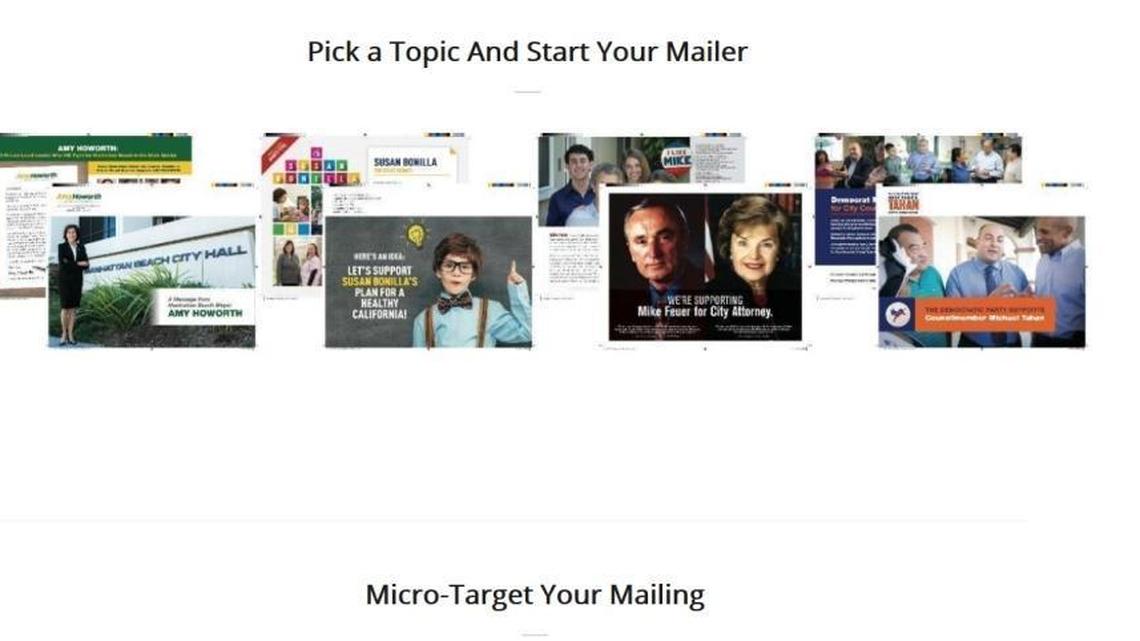 Campaign mailers 2.0? DIY websites let candidates design their own hit ...